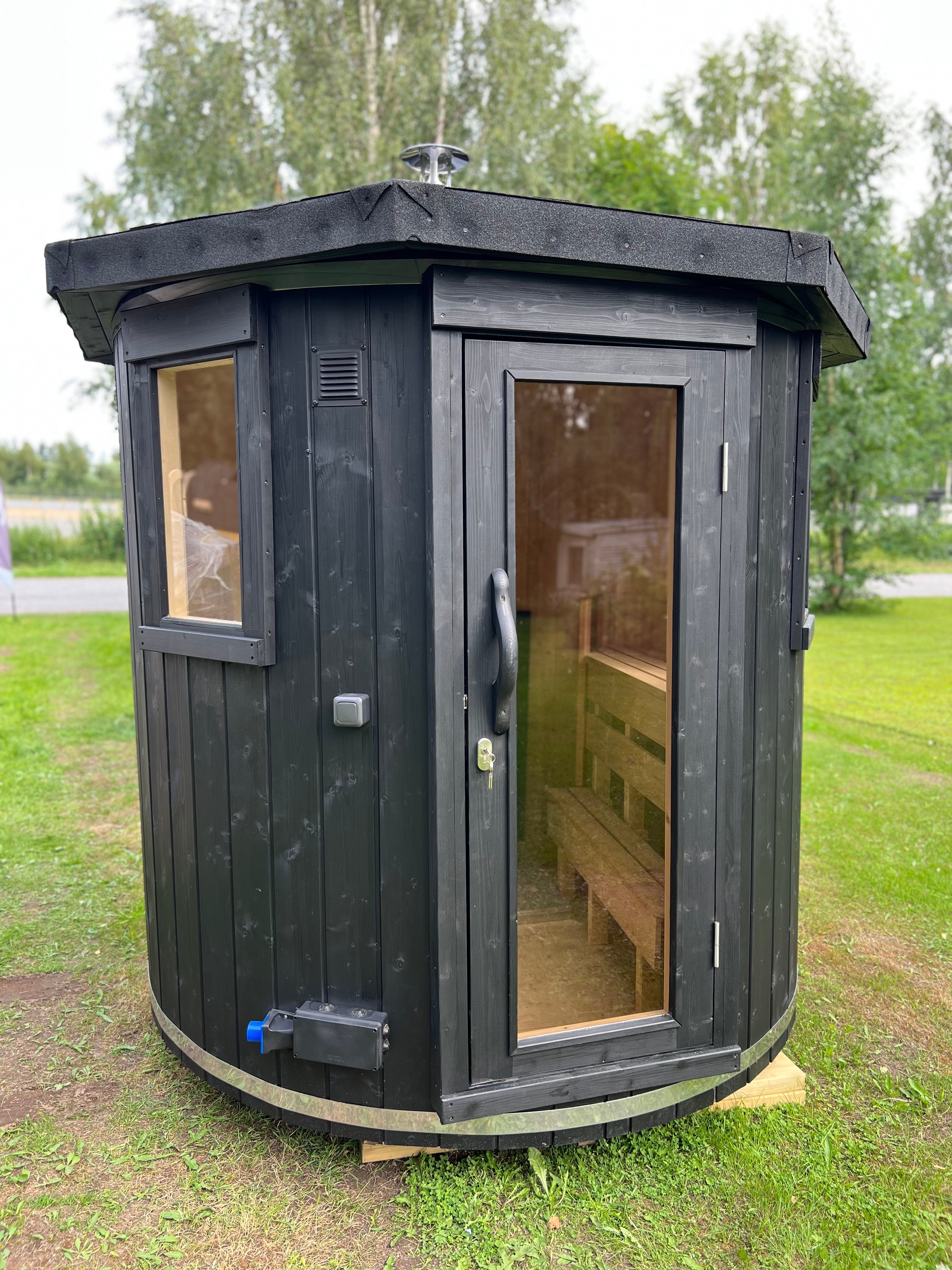 Bastu Vertikal (4 pers) Monterad. – Nordiska Bryggor