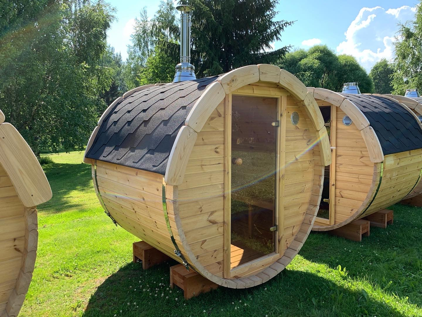 Bastutunna liten (2 pers) Monterad. – Nordiska Bryggor